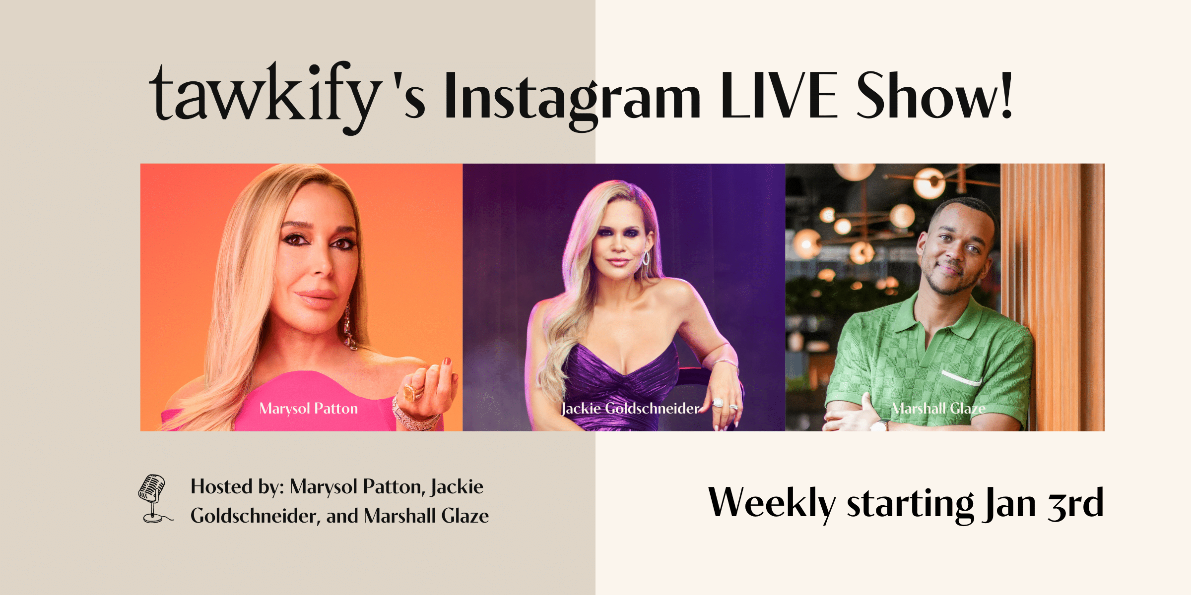 Introducing Tawkify LIVE: Dating & Relationships with Celebrity Guests | Blog | Tawkify